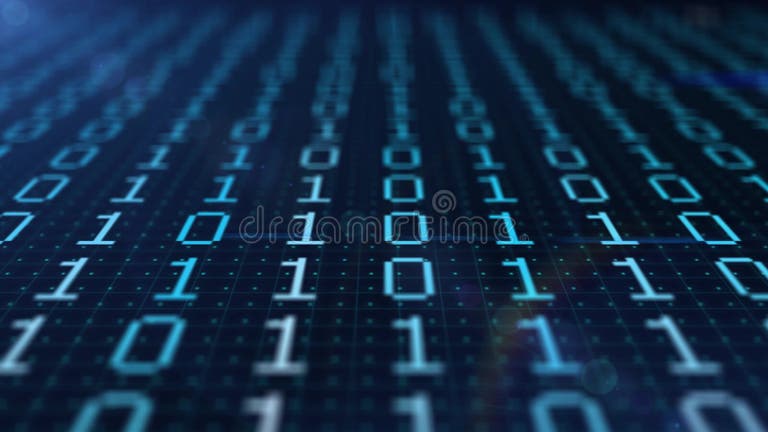 Technical Environment Programming, Binary Code in the Future. Modern Technology Hex Code Concept ...