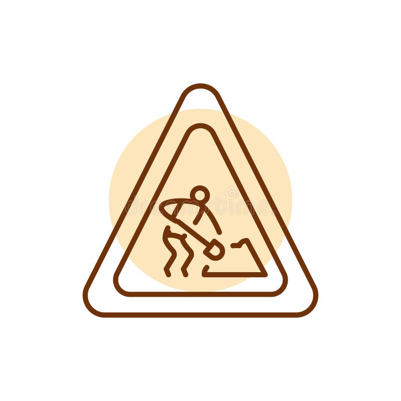 Technical Error Color Line Icon. Website Banner Stock Vector ...