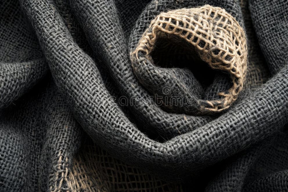 A Technical Fabric with a Rubber Overlay, Set Against a Black Backdrop ...