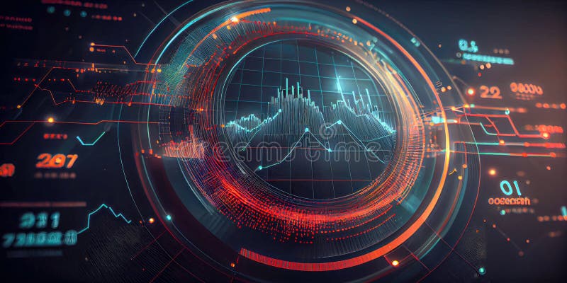 Technical Financial Graph Abstract Background, Business Concept Stock ...