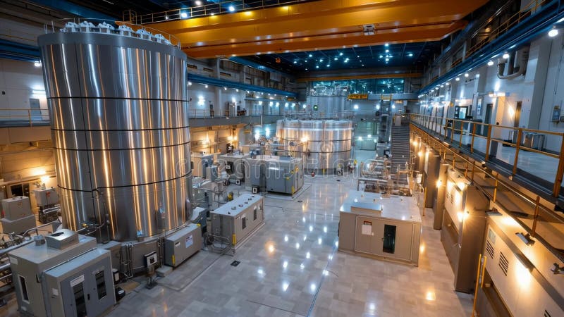 Uranium Enrichment. Nuclear Fuel Processing in Action Stock Footage ...