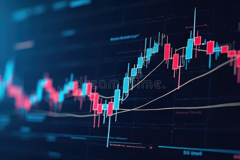 Technical Forex Chart Analysis Demonstration Stock Illustration ...