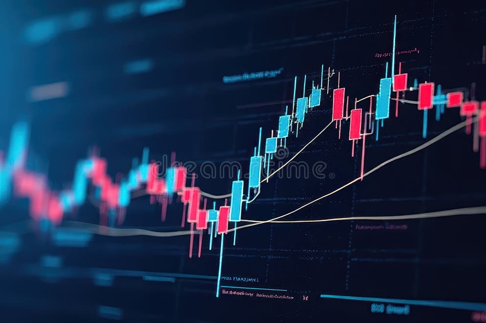 Technical Forex Chart Analysis Demonstration Stock Illustration ...