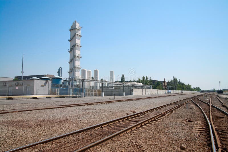 Technical gas plant stock photo. Image of metallic, technology - 78969056