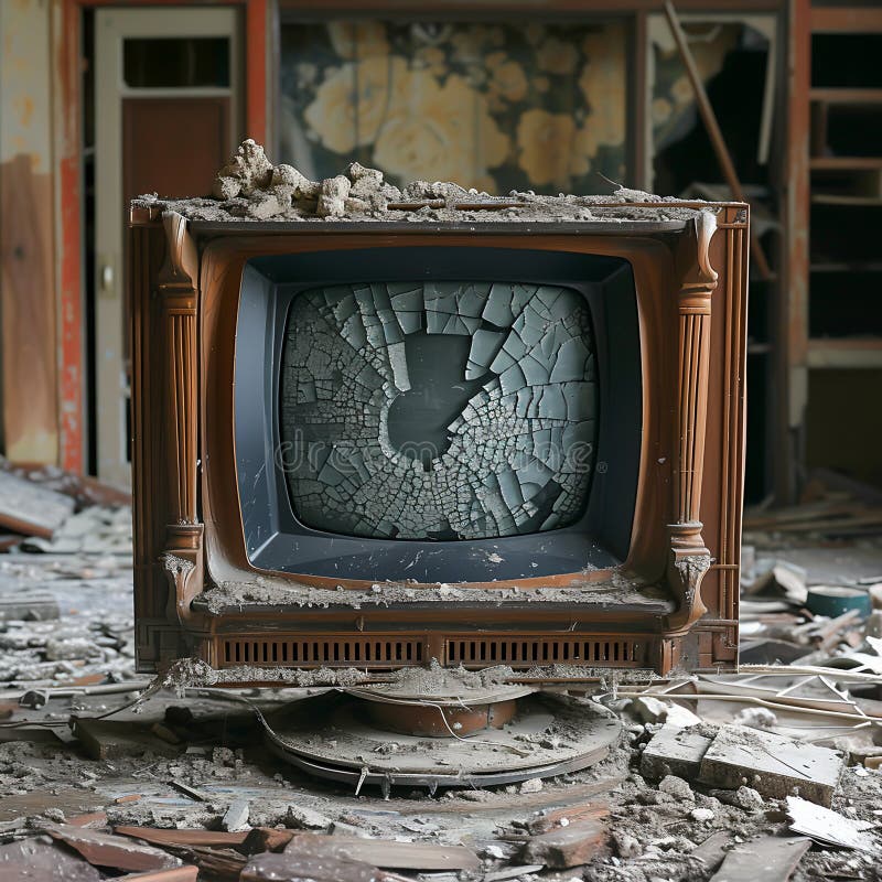 Television Screen S Technical Malfunction Digital Disruption ...