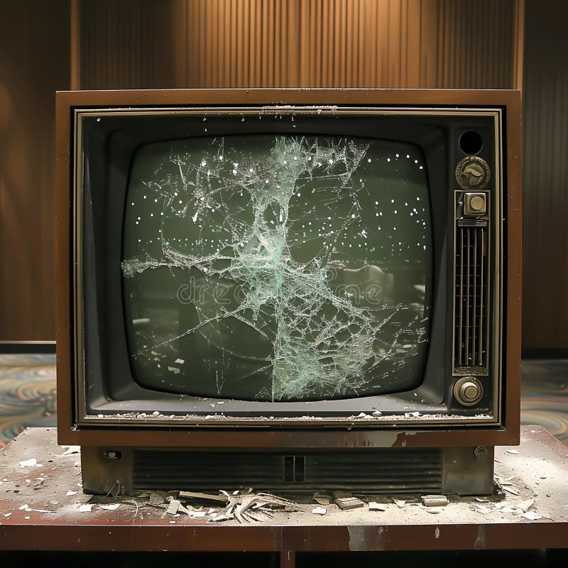 Television Screen S Technical Malfunction Digital Disruption ...