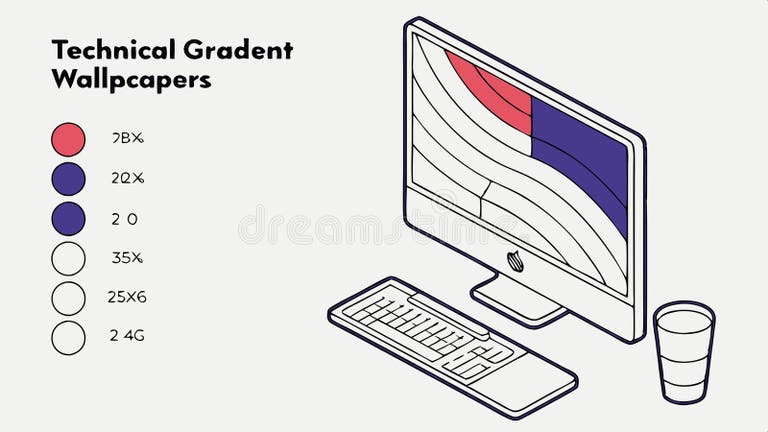 Technical Gradient Wallpaper, Modern Design and Abstract Background ...