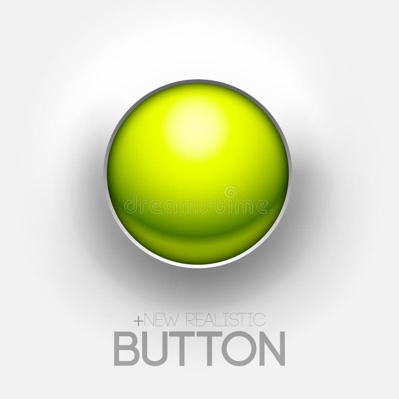 Technical Green Button Push Background. Vector Illustration Design Stock Illustration ...