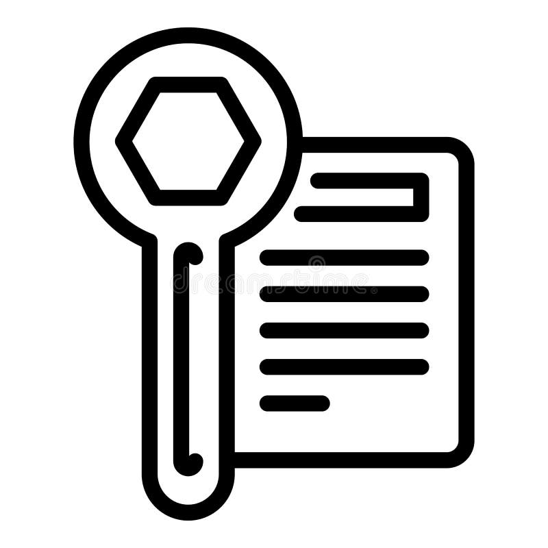 Technical Guide Icon, Outline Style Stock Vector - Illustration of ...