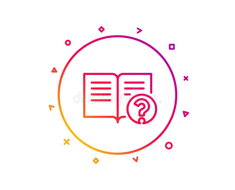 Technical Help Line Icon. Instruction Sign. Vector Stock Vector ...