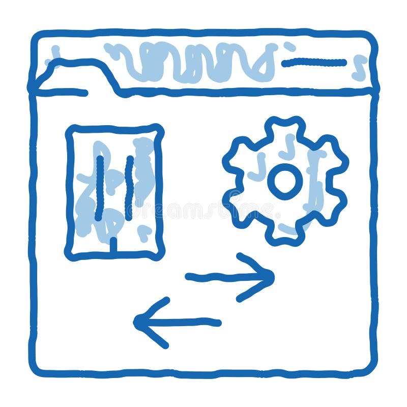 Technical Home Folder Icon Vector Outline Illustration Stock Vector ...