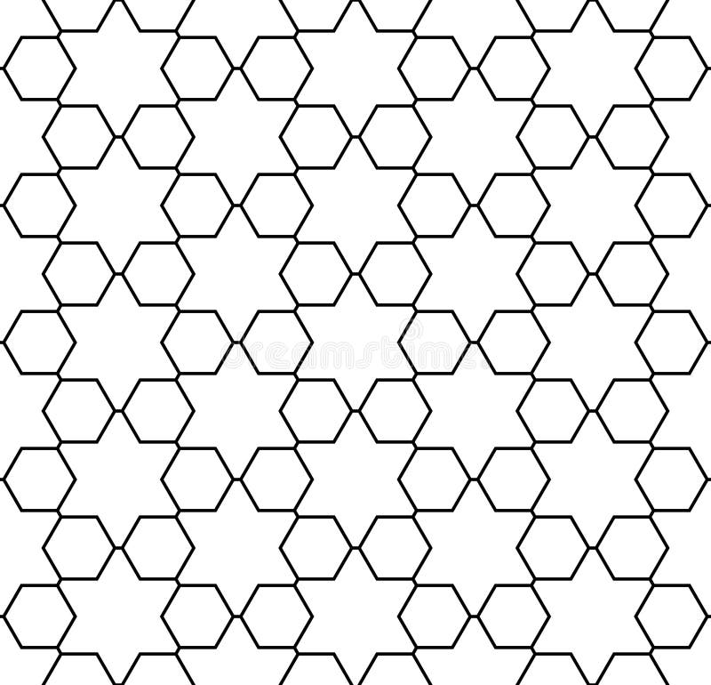 Honeycomb Seamless Pattern. Stock Vector - Illustration of decorative ...