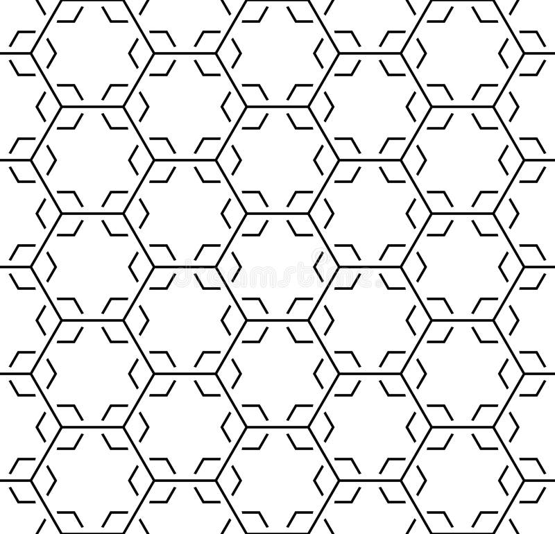Honeycomb Seamless Pattern. Stock Vector - Illustration of decorative ...