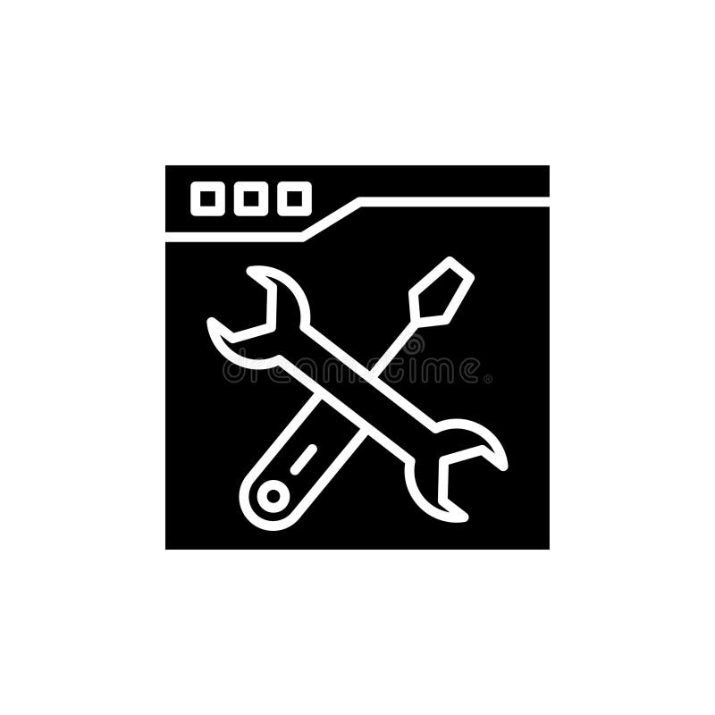 Technical Icon Set. Tool Repair Configuration Support Vector Symbol in ...