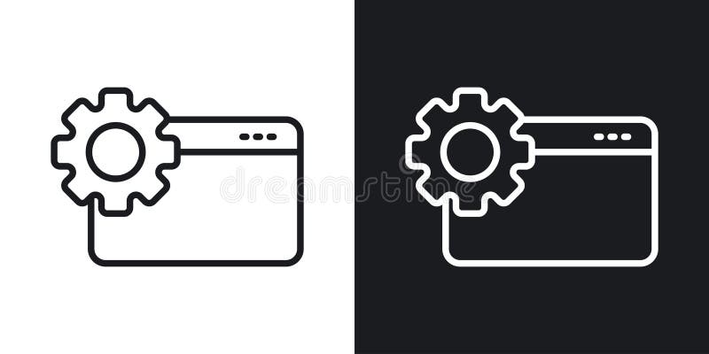Technical Icon Set. Tool Repair Configuration Support Vector Symbol in ...