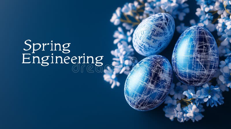 Technical Illustration Features Easter Eggs in a Monochromatic Palette ...