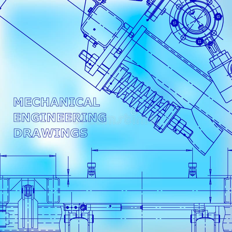 Technical Illustrations, Background Stock Vector - Illustration of ...