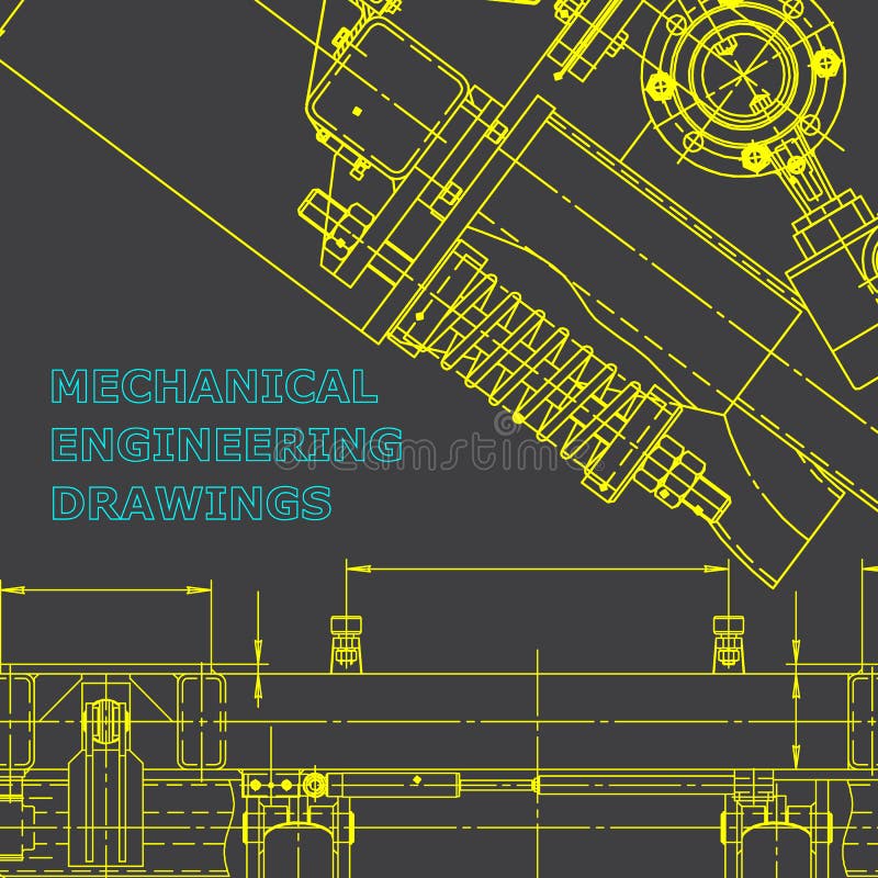 Technical Illustrations, Background Stock Vector - Illustration of ...