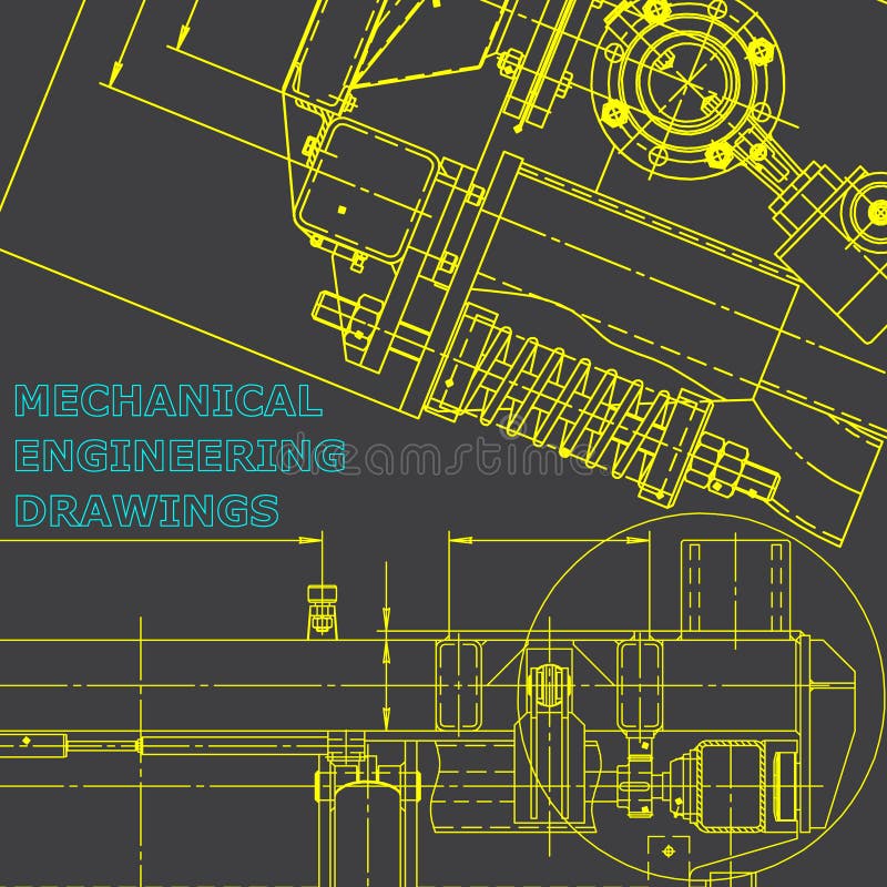 Technical Illustrations, Background Stock Vector - Illustration of ...