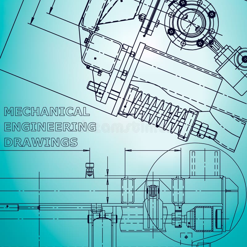 Technical Illustrations, Background Stock Vector - Illustration of ...