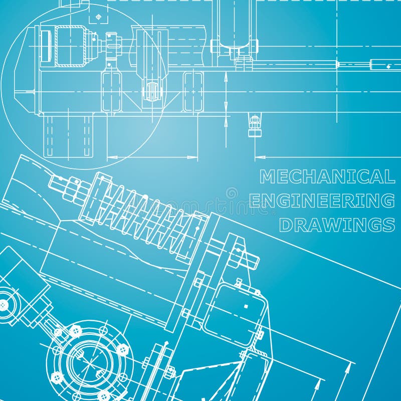 Technical Illustrations, Background Stock Vector - Illustration of ...