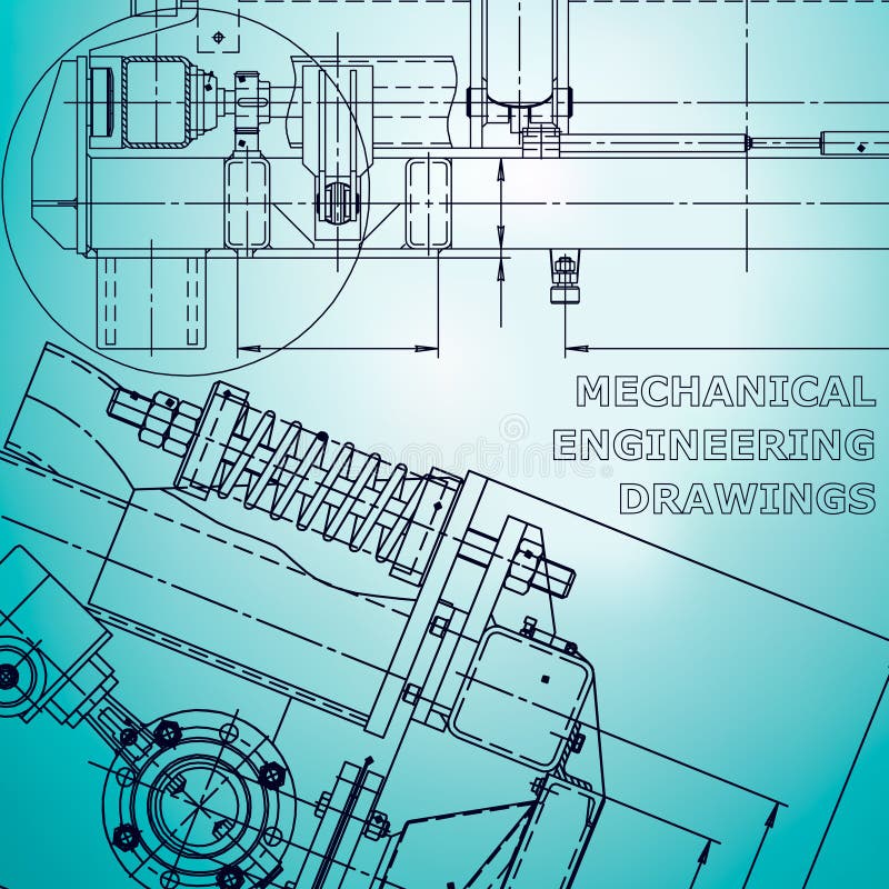 Technical Illustrations, Background Stock Vector - Illustration of ...