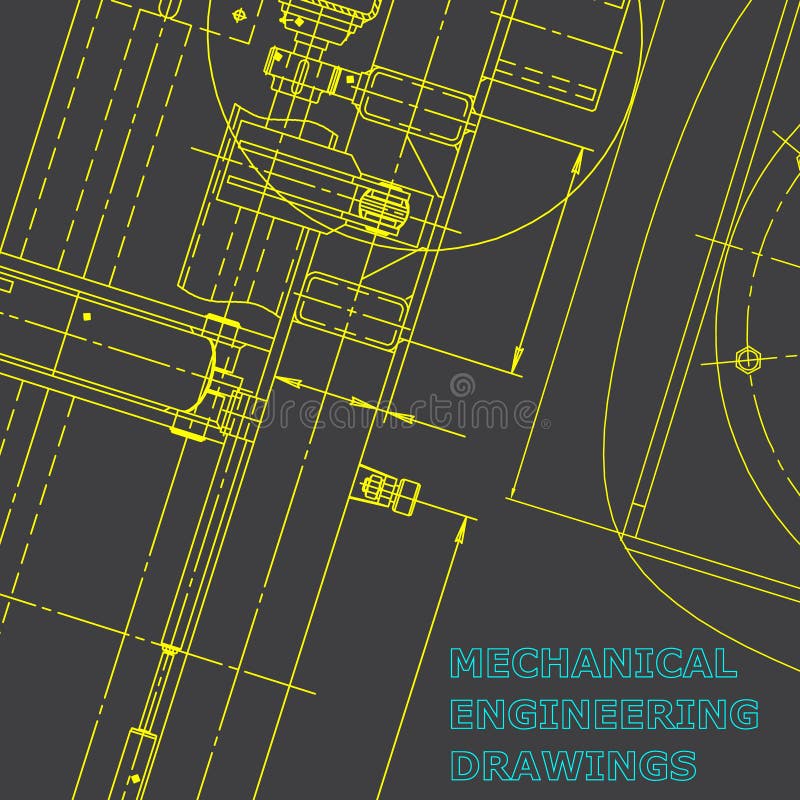 Technical Illustrations, Background Stock Vector - Illustration of ...