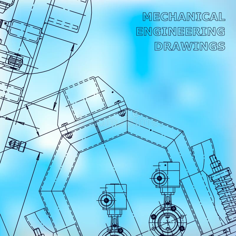 Technical Illustrations, Background Stock Vector - Illustration of ...