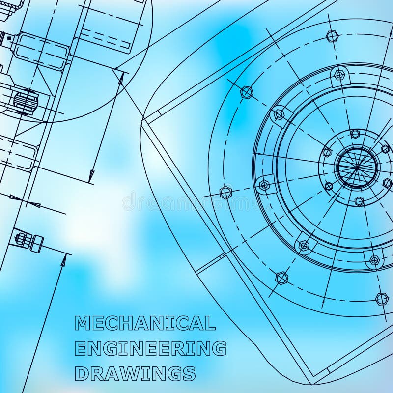 Technical Illustrations, Background Stock Vector - Illustration of ...