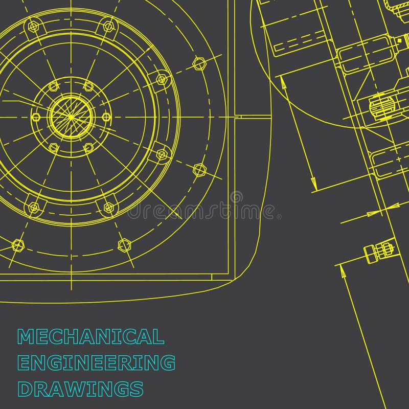 Technical Illustrations, Background Stock Vector - Illustration of ...