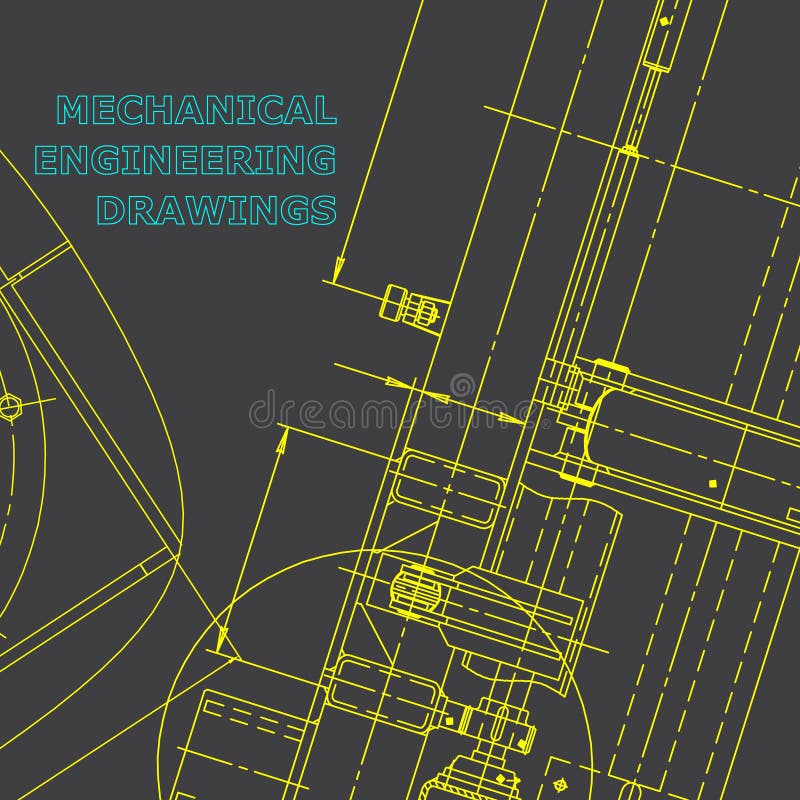 Technical Illustrations, Background Stock Vector - Illustration of ...