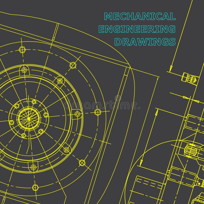 Technical Illustrations, Background Stock Vector - Illustration of ...