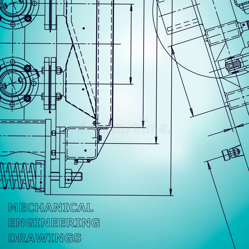 Technical Illustrations, Background Stock Vector - Illustration of ...