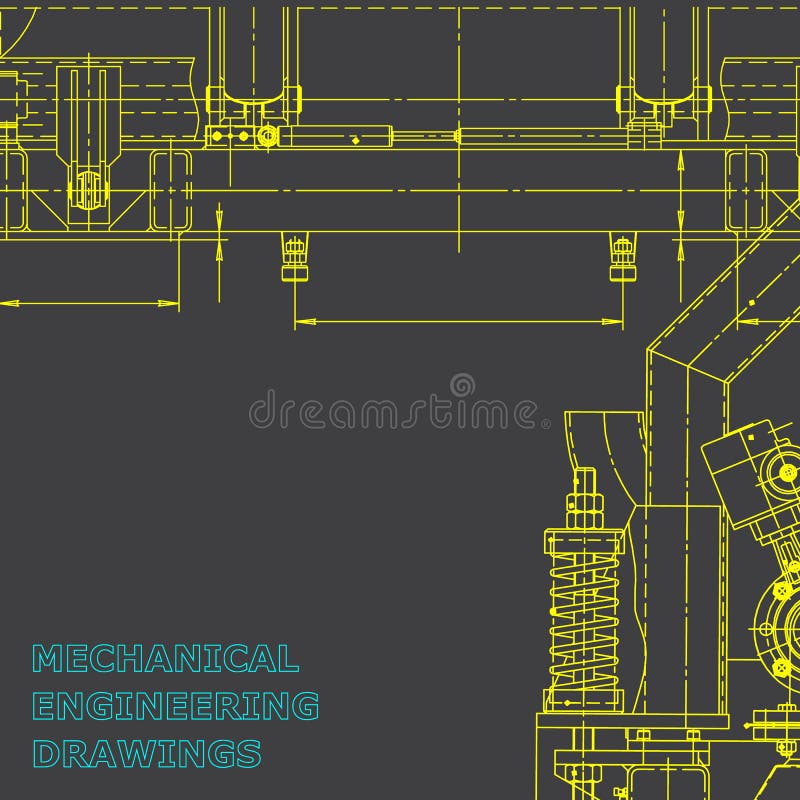 Technical Illustrations, Background Stock Vector - Illustration of ...