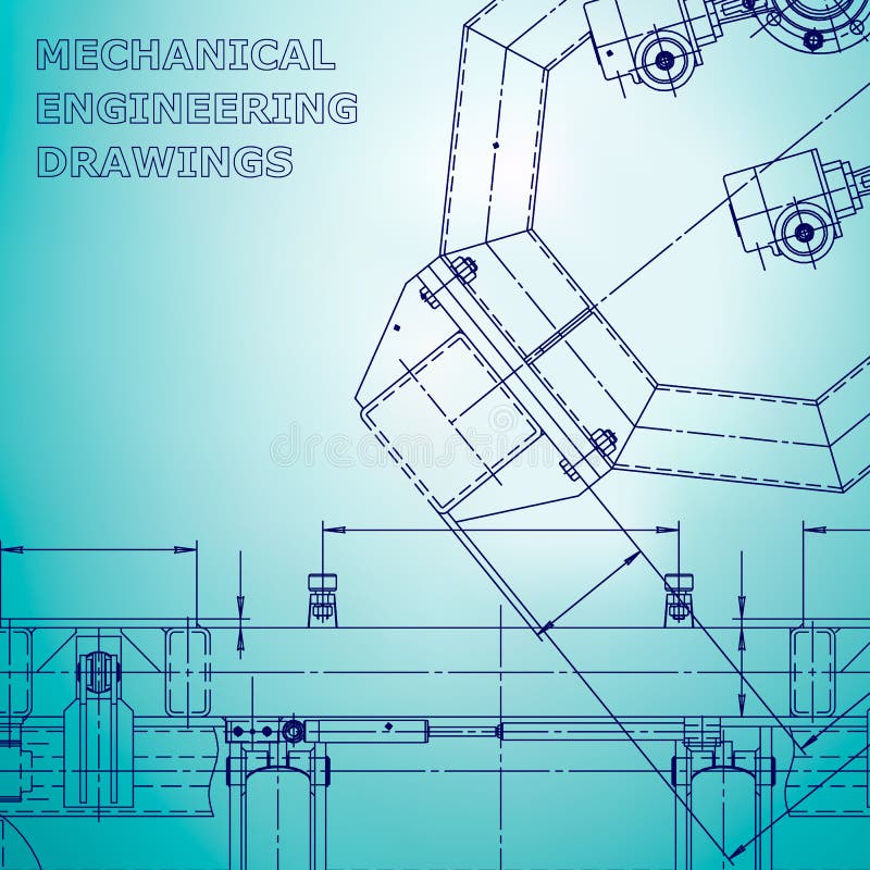Technical Illustrations, Background Stock Vector - Illustration of ...
