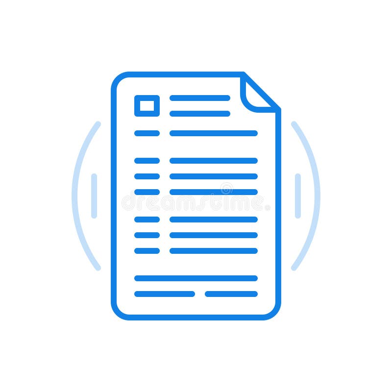 Technical Instruction Vector Line Icon. Industrial Operation Manual ...