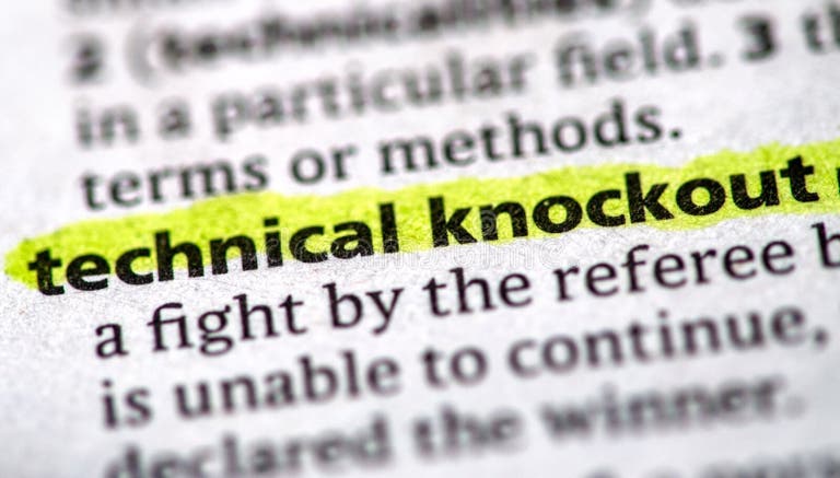 Technical knockout stock image. Image of define, punch - 273467999