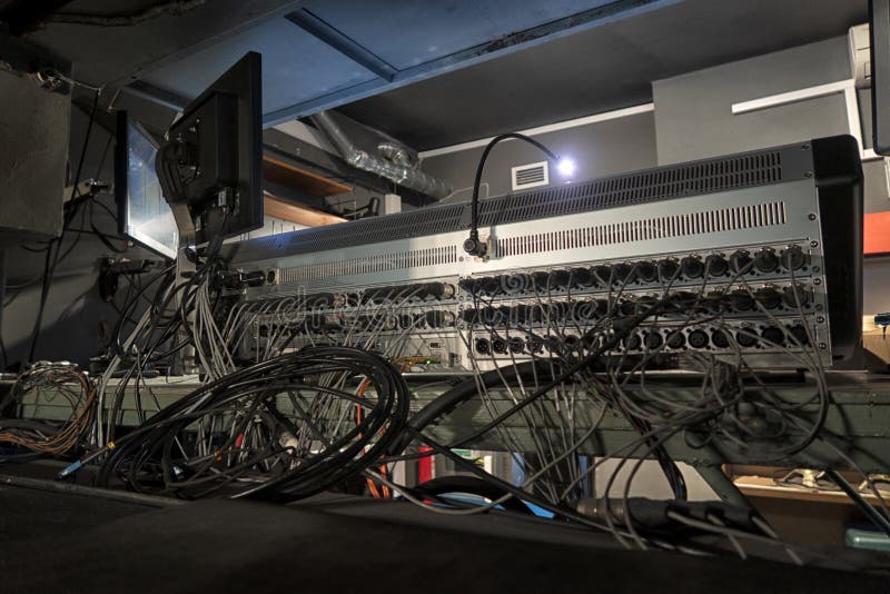 Technical Lights that the Stage at Theater. Stock Image - Image of ...