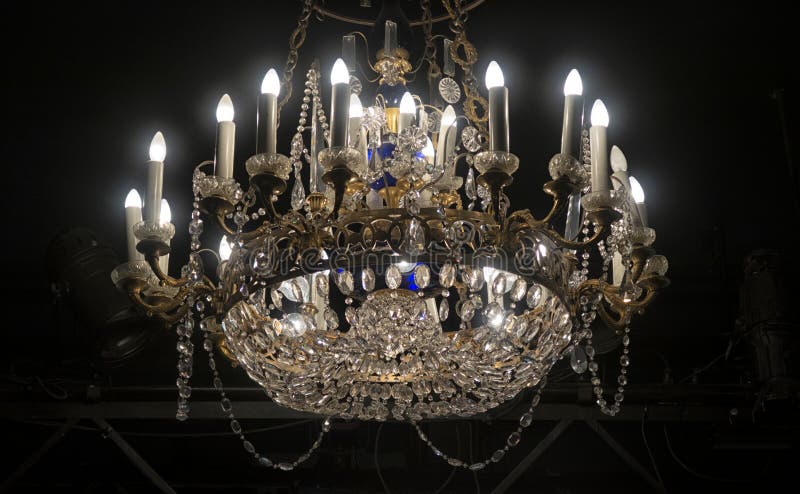 Technical Lights that the Stage at Theater. Stock Photo - Image of ...