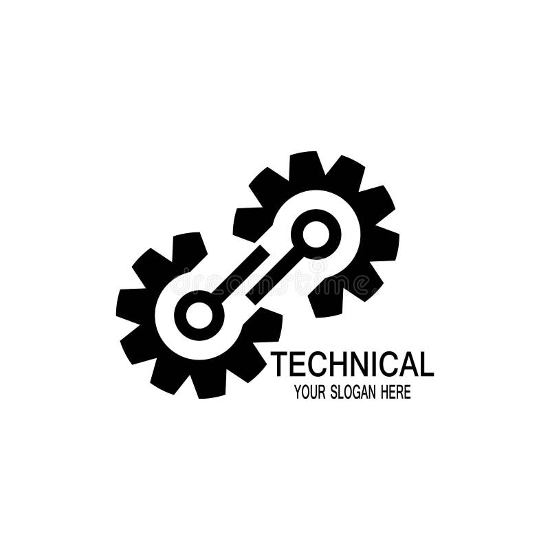 Technical Logo Design Vector Template Stock Vector - Illustration of ...