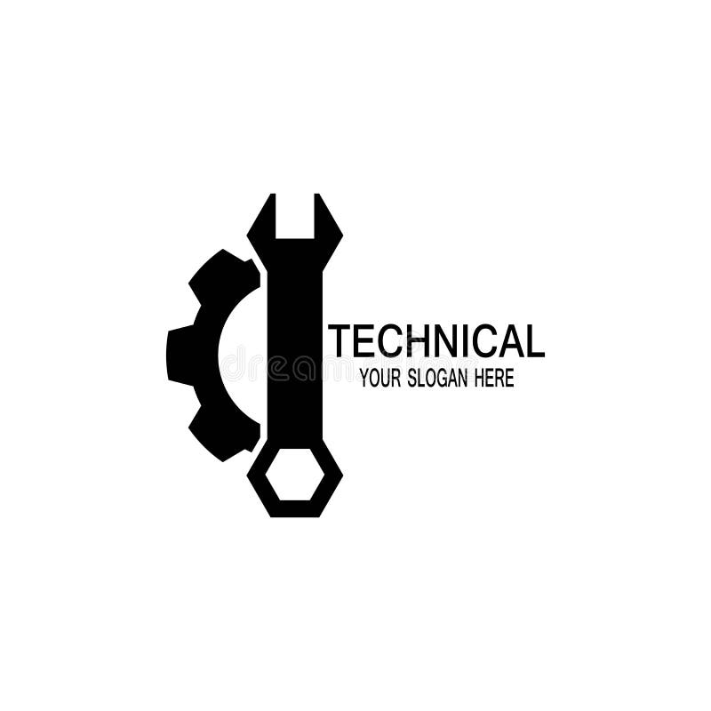 Technical Logo Design Vector Template Stock Vector - Illustration of ...