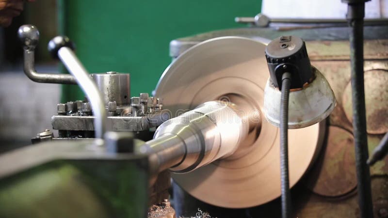 Technical Machine in Operation - Shaft Rotates Stock Video - Video of ...