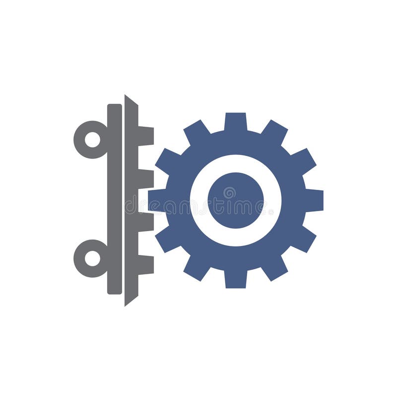 Technical Mechanisms Icon on Background for Graphic and Web Design ...
