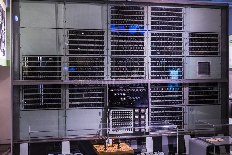 Monitors and servers. editorial stock photo. Image of table - 80201918