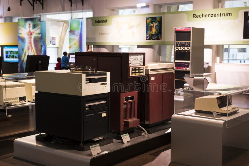 Monitors and servers. editorial stock photo. Image of table - 80201918