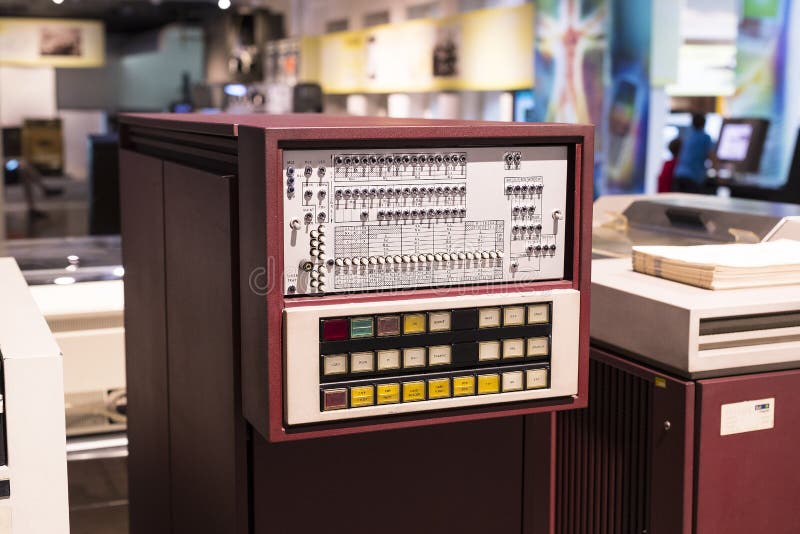 Monitors and servers. editorial stock photo. Image of table - 80201918