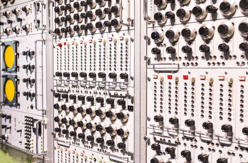 Monitors and servers. editorial stock photo. Image of table - 80201918