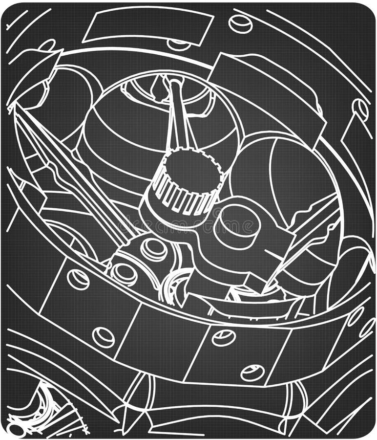 Technical Pattern. Hand Drawn, Sketch Style Computers and Laptops on ...