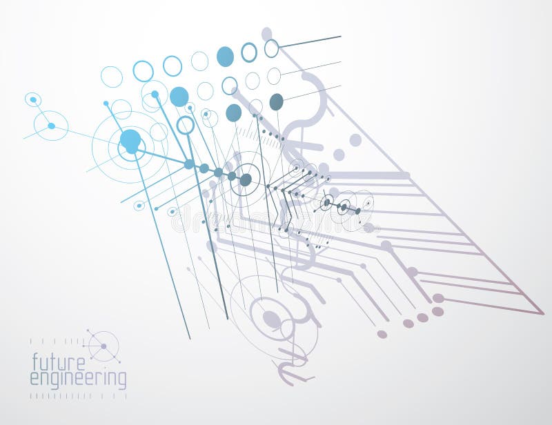 Technical Plan, Abstract Engineering Draft for Use in Graphic an Stock ...