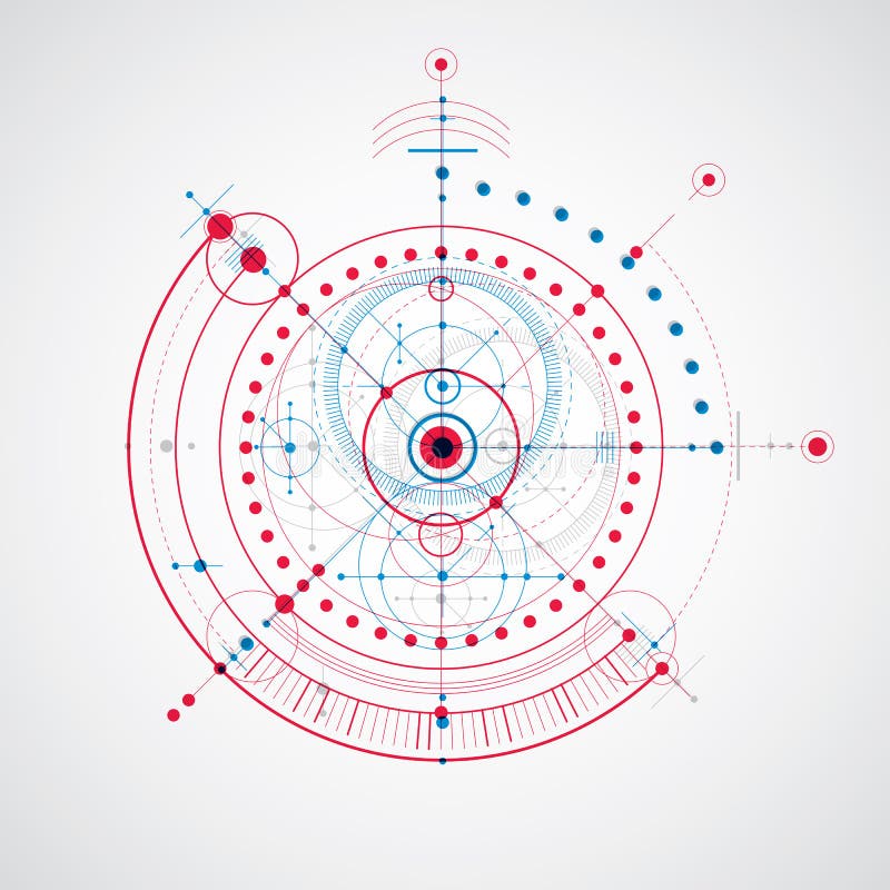 Technical Plan, Abstract Engineering Draft for Use in Graphic an Stock ...